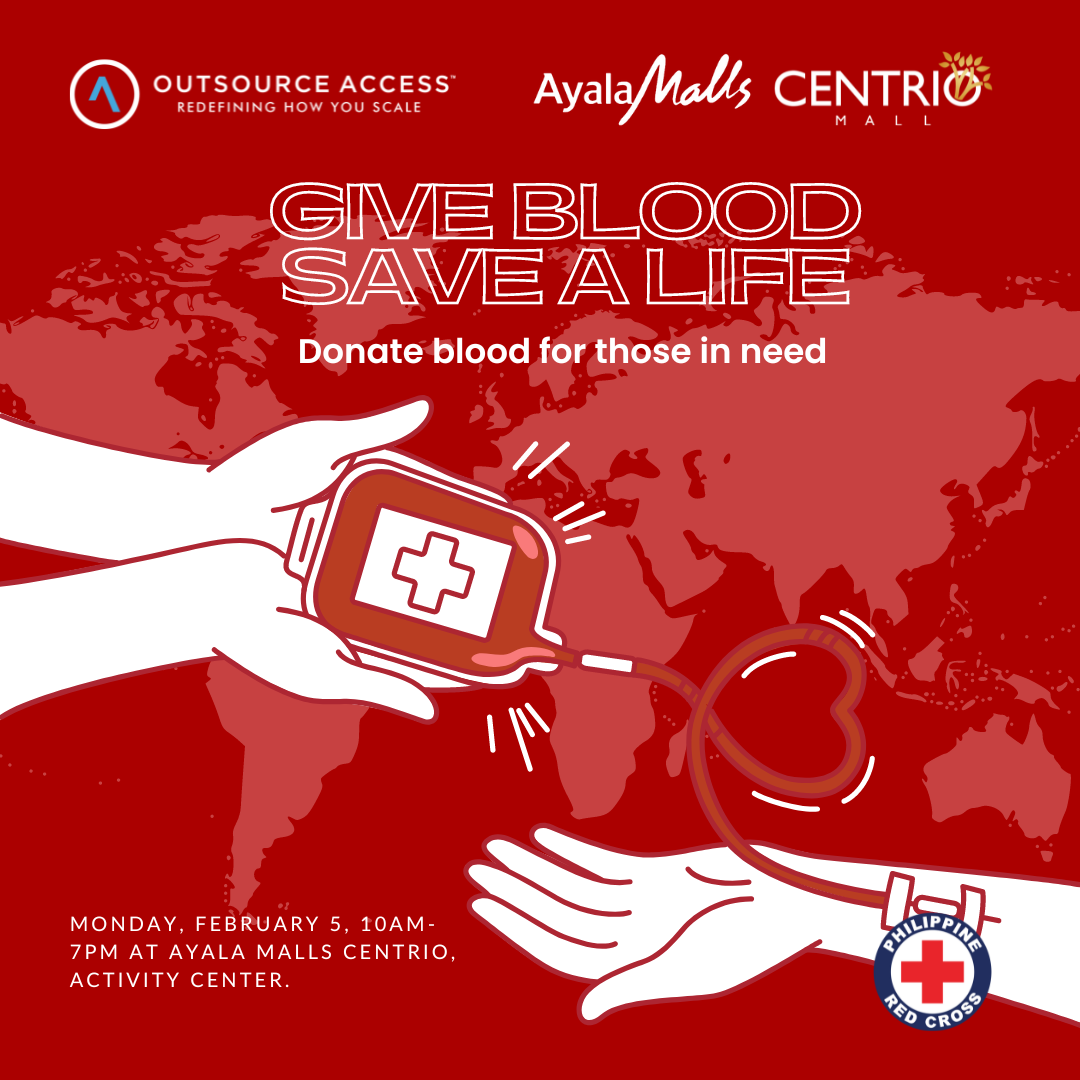 Outsource Access Partners with the Philippine Red Cross and Ayala Malls ...